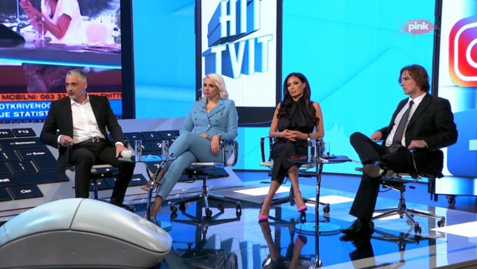 TV Pink je apsolutno najgledanija televizija u Srbiji, a emisiju "Hit Tvit" pratilo je ...