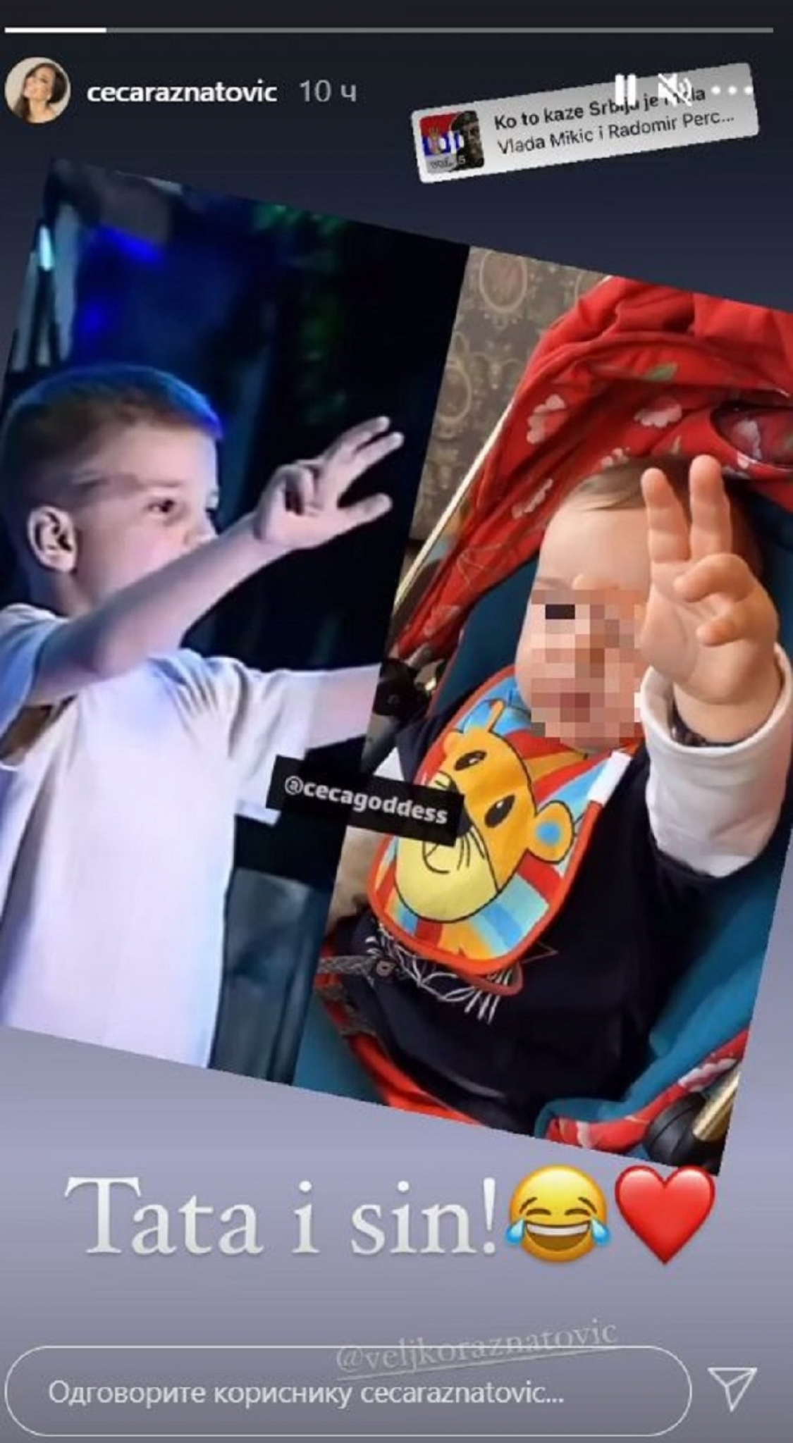 Ceca objavila fotografiju Veljka iz detinjstva, pa uporedila sa unukom Željkom, nije mogla da ...