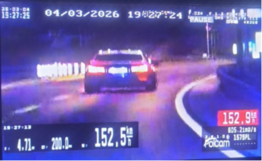 JURIO 152 NA SAT KOD TUNELA SOZINA Policija uhapsila vozača (42) |Crna ...